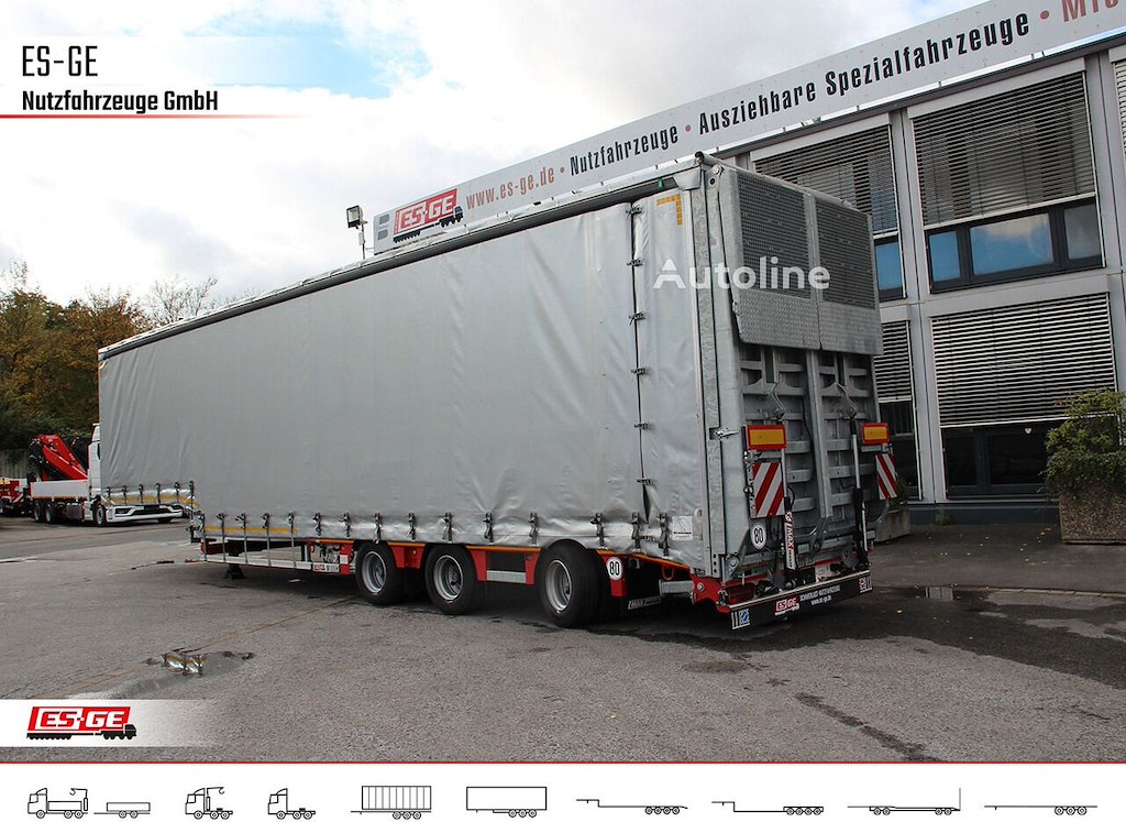 Faymonville MAX Trailer MAX100 Semi-Tieflader 2tlg. Rampen poluprikolica s ceradom