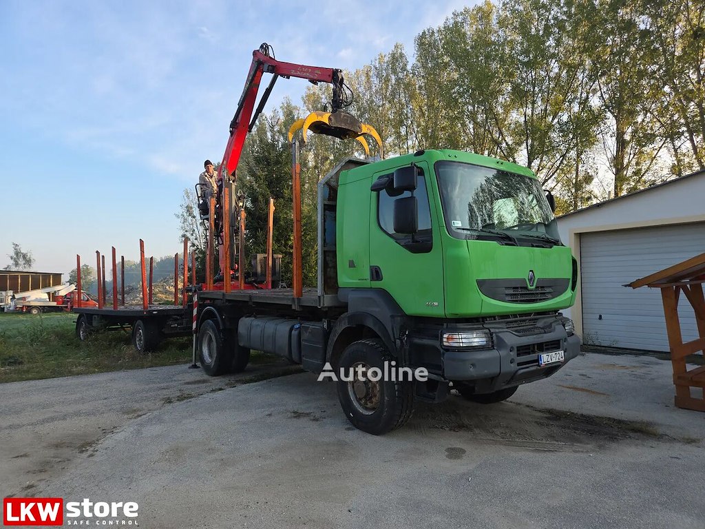 Renault Kerax - 4 x 4 - Palfinger Epsilon E75z + Trailer SET kamion za prevoz drva