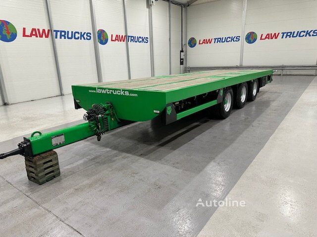 JPM Tri Axle Flatbed Drawbar Trailer prikolica platforma