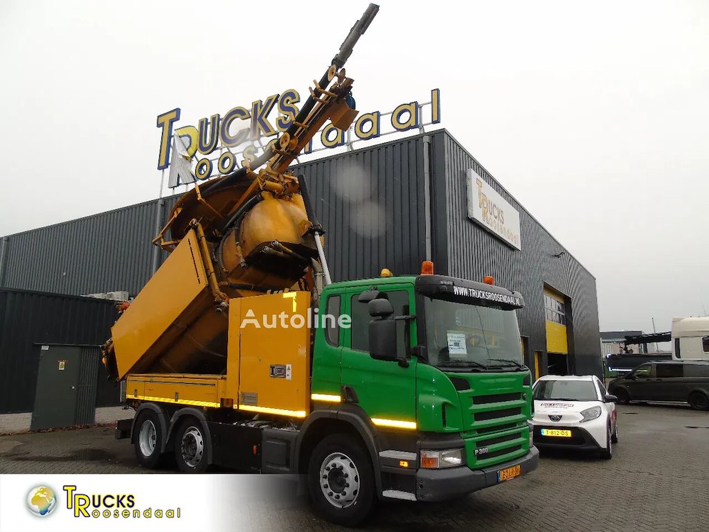 Scania P 360 + COMBI VACUUM WIEDEMANN + 6X4 autofekalac
