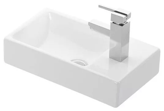Lavabo nadgradni Minos 4057 Esvit 45x26cm otvor za slavinu desno