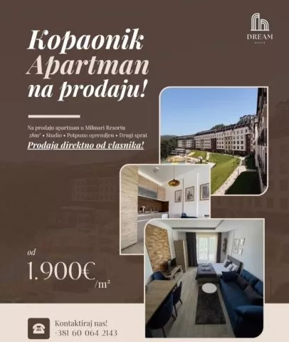 Na prodaju apartman u srcu Kopaonika-Milmari Resort
