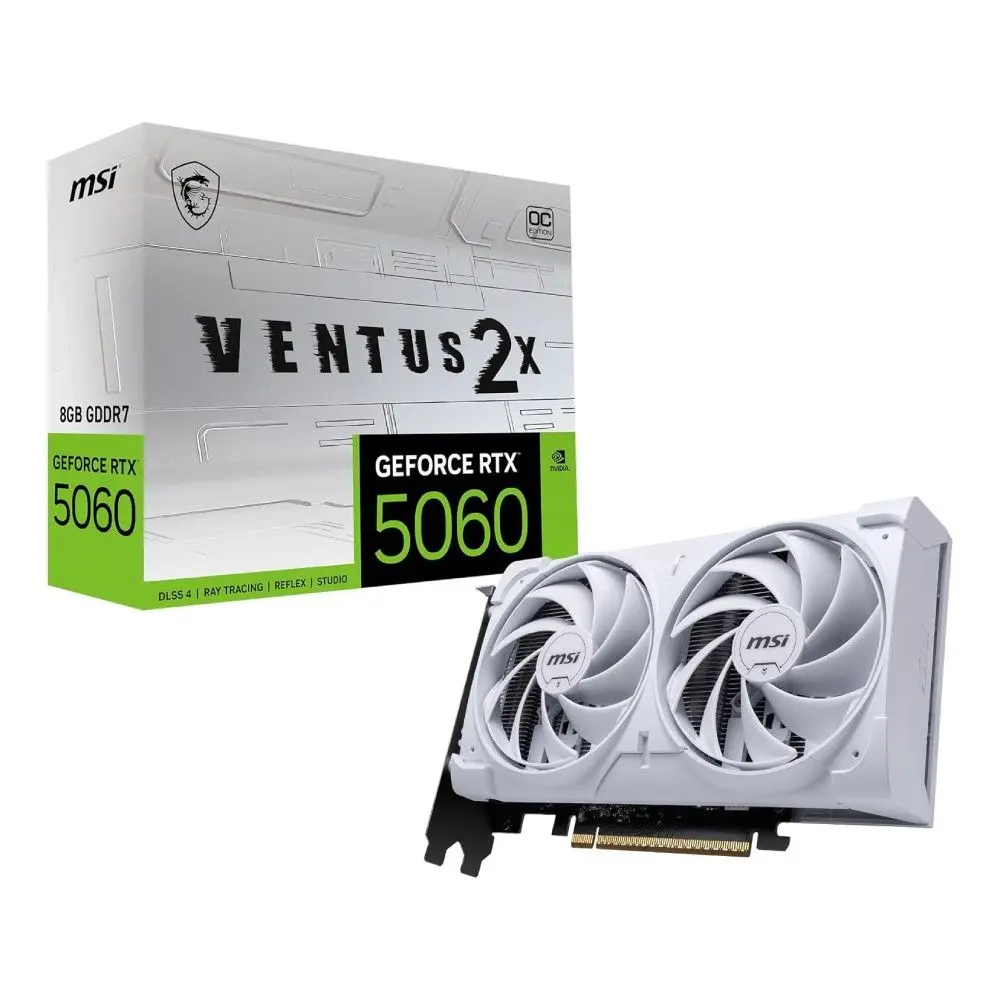 MSI GeForce RTX 5060 8G VENTUS 2X OC WHITE