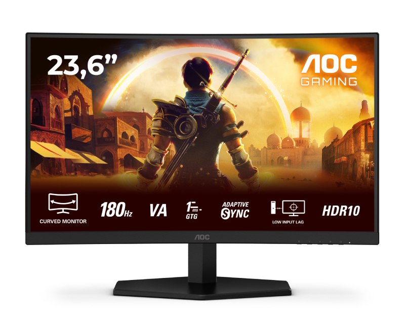 AOC 23.6 inča C24G42E FHD 1920×1080 VA 180 Hz zakrivljeni gaming monitor