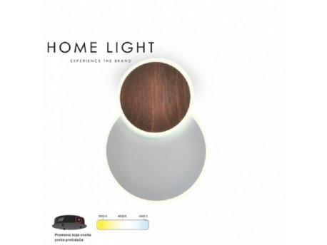 HOME LIGHT Vesta 532 LED zidna lampa 14W Tamno drvo OUTLET