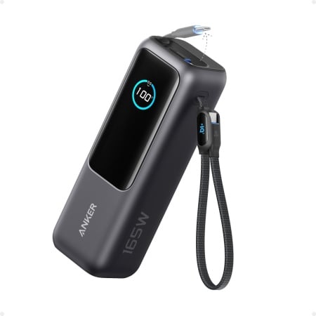 Anker zolo (25k, 165w, built-in usb-c) - black