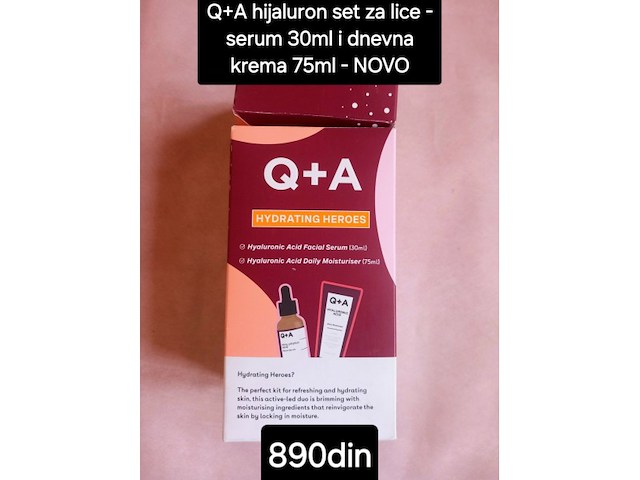 Q + A hijaluron serum i dnevna krema za lice - NOVO