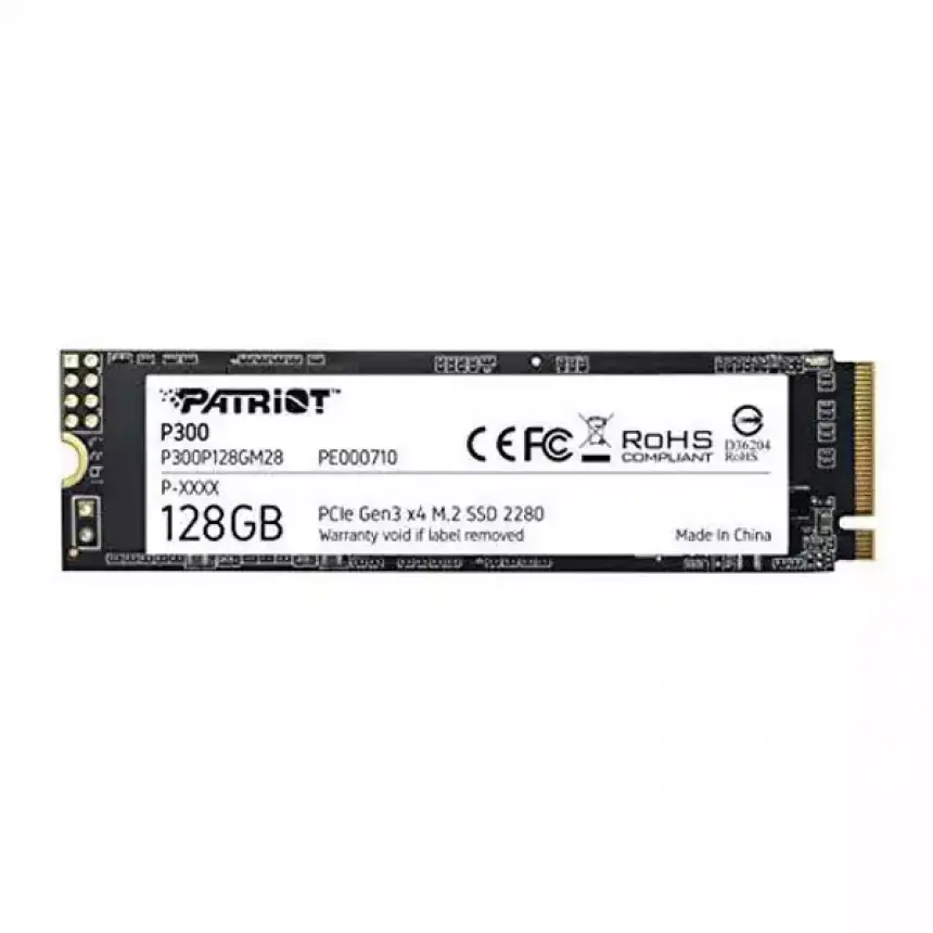 SSD M.2 NVMe 128GB Patriot P300 1600MBs/600MBs P300P128GM28