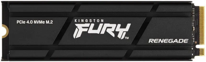Kingston SFYRDK/2000G M.2 NVMe 2TB, 2280, PCIe Gen 4x4, FURY Renegade, 3D TLC NAND, Read up to 7,300 MB/s, Write up to 7,000 MB/s, Includes cloning software, w/Heatsink