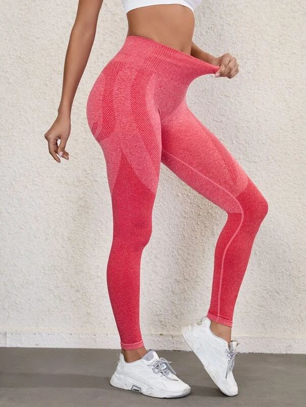 Seamless Wide Waistband Sports Leggings