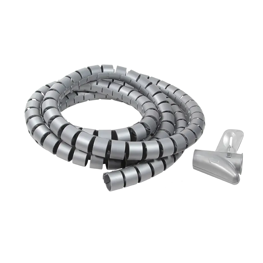 LogiLink spiralni držač za kablove  2.5m x 25mm srebrni