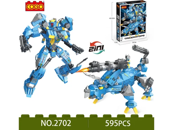 Cogo Triceratops robot 2u1