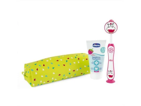 Chicco Set za pranje zuba 36M+ Hippo