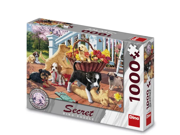 Dino Puzzle Kuce sa skrivenim detaljima 1000kom