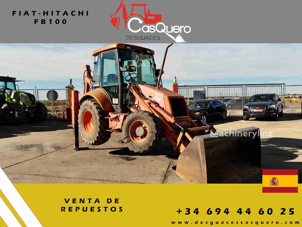 Fiat-Hitachi FB100 4PT bager-utovarivač po rezervnim delovima
