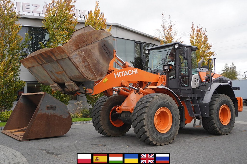 Hitachi ZW220 articulated loader / 2 buckets prednji utovarivač