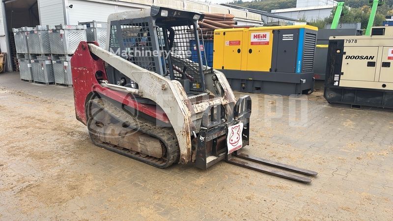 Takeuchi TL130 with forks and loader bucket mini utovarivač guseničar