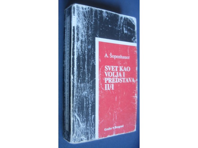 SVET KAO VOLJA I PREDSTAVA II/1- Artur Šopenhauer