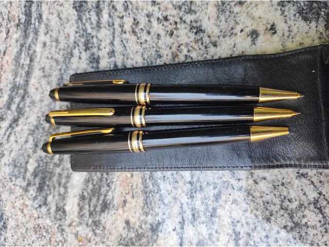 Vintage Montblanc Meisterstück set olovke sa futrolom