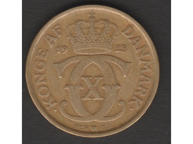 1 Krone - 1925 - Denmark, Danska