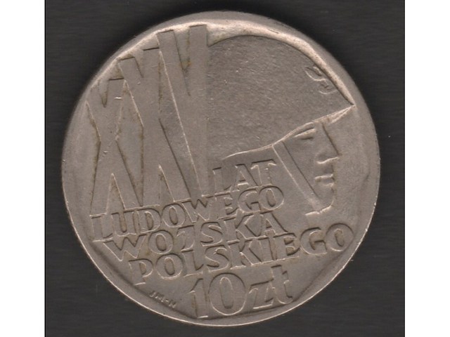 10 Zlotys (25. godišnjica Poljske vojske) 1968 Poland