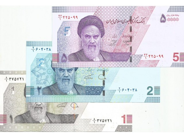 Iran 1 - 2 - 5 toman 2021/22. UNC set