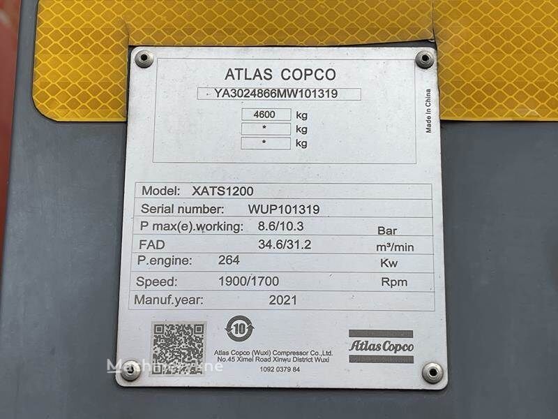 Atlas Copco XATS 1200 CUD mobilni kompresor