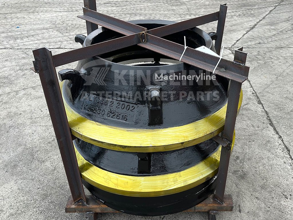 High Manganese Steel Mantle 17000200 and Bowl Liner 17000201 rezervni deo za Trio Tc36 Cone Crusher