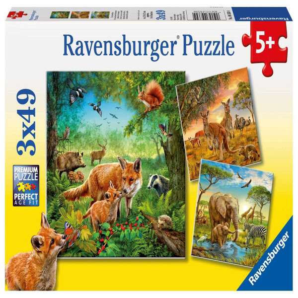 Ravensburger puzzle - Zivotinje u divljini