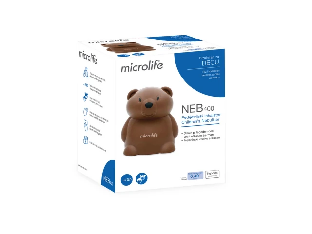 Microlife Pedijatrijski inhalator NEB 400 - braon meda