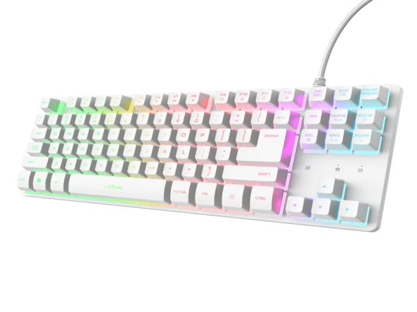 Tastatura TRUST GXT833 THADO žicnaRGBTKLgamingbela ( 25894 )
