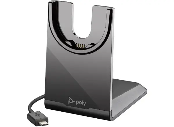 HP Poly Voyager 4320 USB-C Headset +BT700 dongle +Charging Stand, Black ( 77Z31AA )
