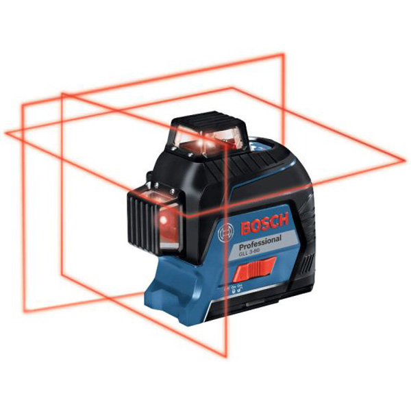 Bosch Laser za ukrštene linije 3×360° GLL 3-80 + kofer (0601063S00)