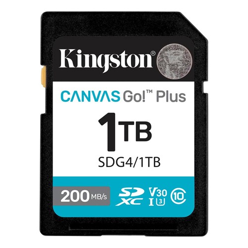 Kingston 1TB SDXC Canvas Go Plus Gen4, SDG4/1TB