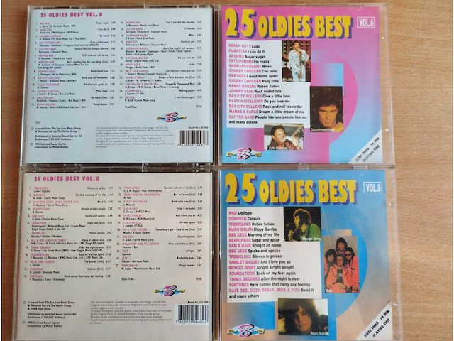 25 Oldies Best Vol.6+8 - Various Artists 2cd