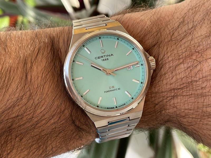 Certina DS-7 Powermatic 80 Tiffany Blue