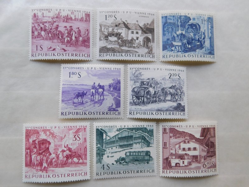 AUSTRIJA 1964 KOMPLET ČISTA SERIJA