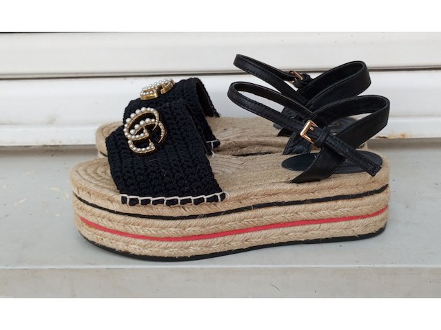 `GUCCI` Lilibeth SANDALE ESPADRILE - NOVO