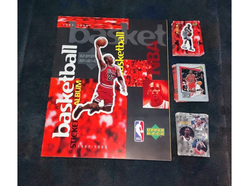 Upper Deck NBA 1997-98 prazan album i set sličica