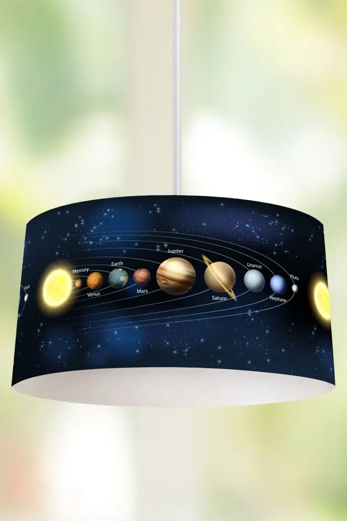 Bata i seka Dečija viseća lampa Svemir, Tamnoplava