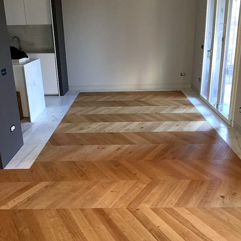 PARKET, CITTA PIEVE CHEVRON ,ULJE NATUR, FILIGRANA, 140 MM, 83.5 MM, 12.5 MM, HRAST