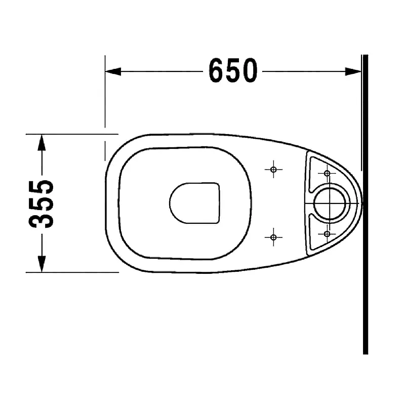 D-Code WC šolja, sa vertikalnim odvodom Duravit