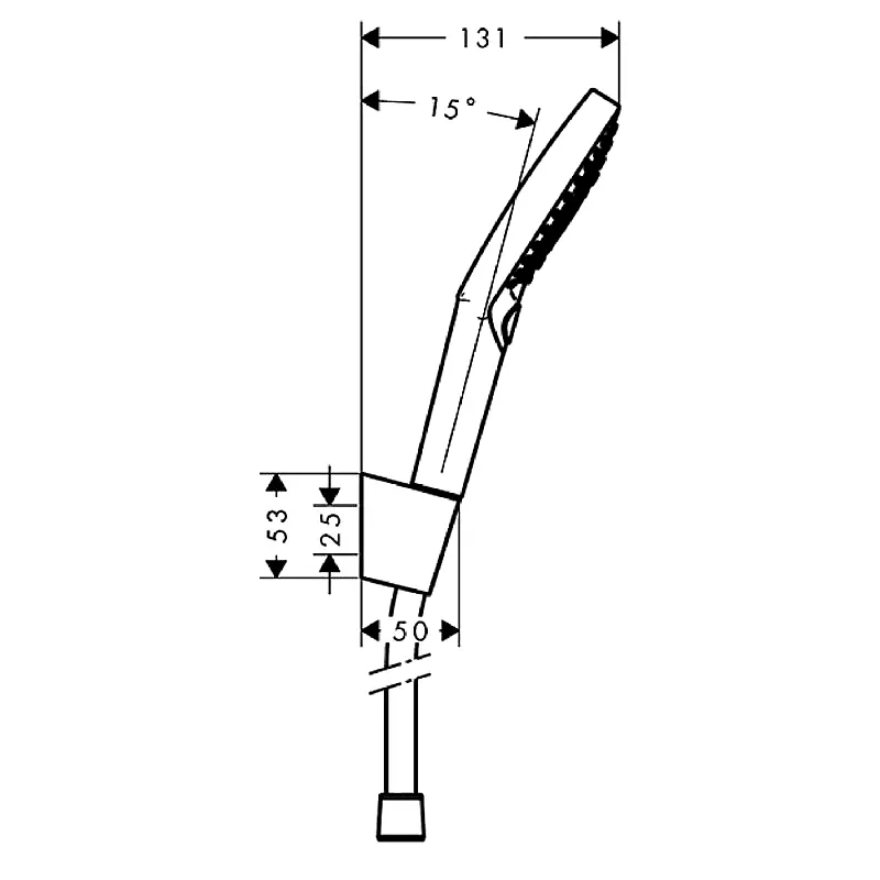 Raindance Select S 120 Portertuš set beli Hansgrohe