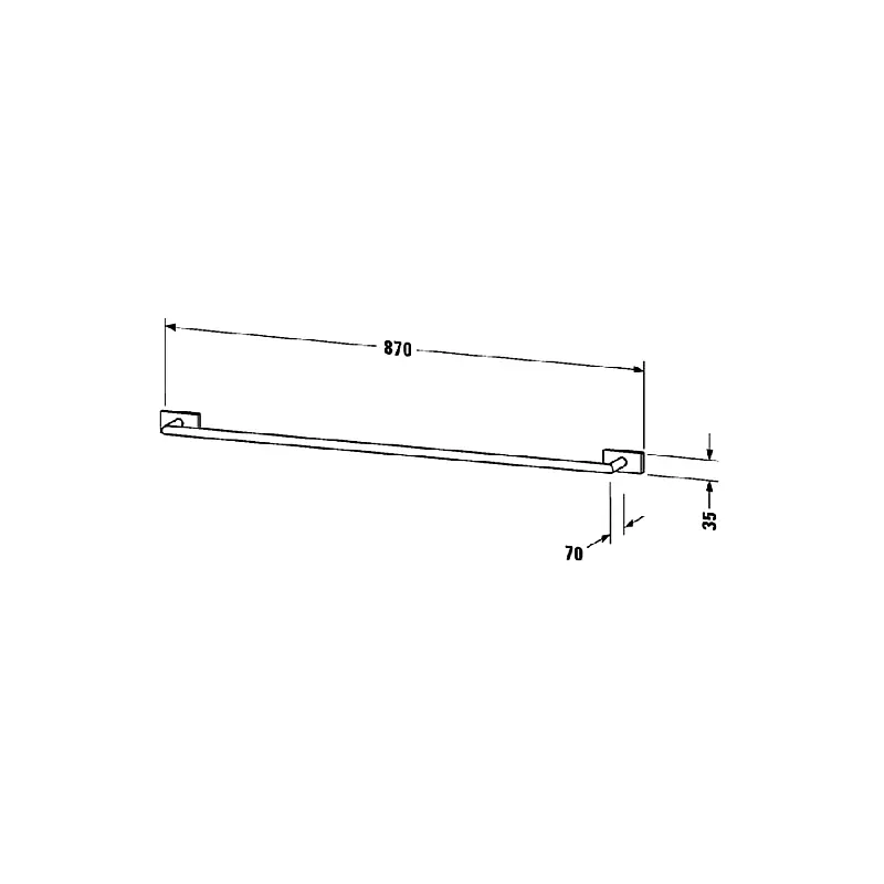 Karree držač peškira 800 mm, Duravit