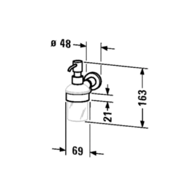 D-Code Dozator za tečni sapun, konzolni, Duravit