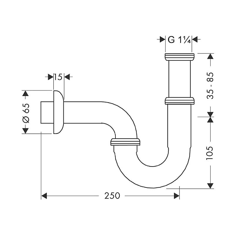Universal Standardni sifon Hansgrohe