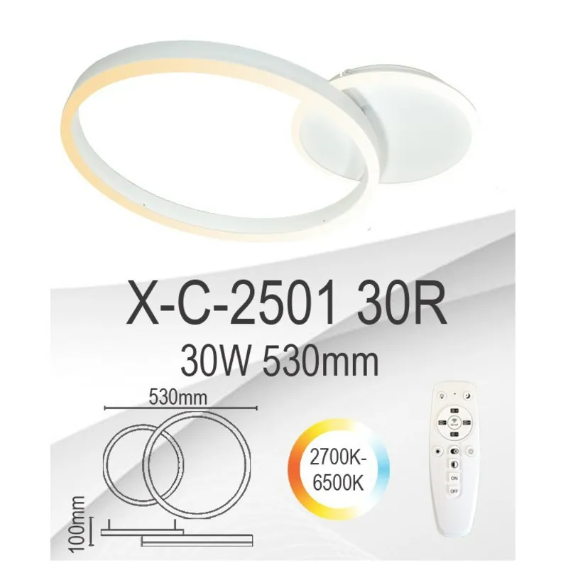 X-C-2051 30R PLAFONJERA 30W WH XENON LIGHT