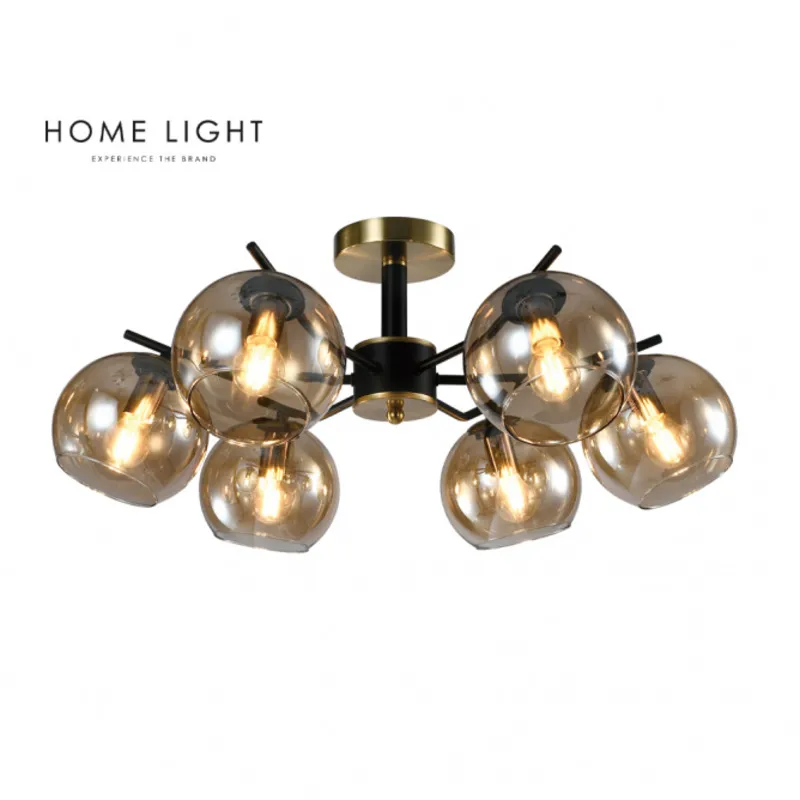TALIA 31 LUSTER 6*E14 CRNA/BAKAR HOME LIGHT