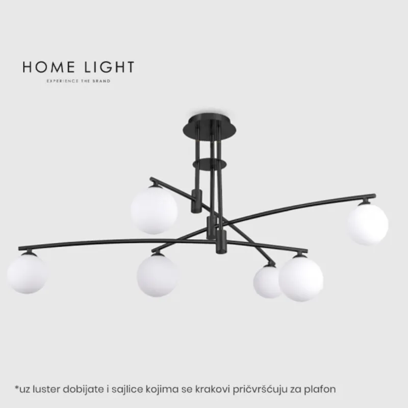 VESTA 376 LUSTER 6*G9 CRNA HOME LIGHT