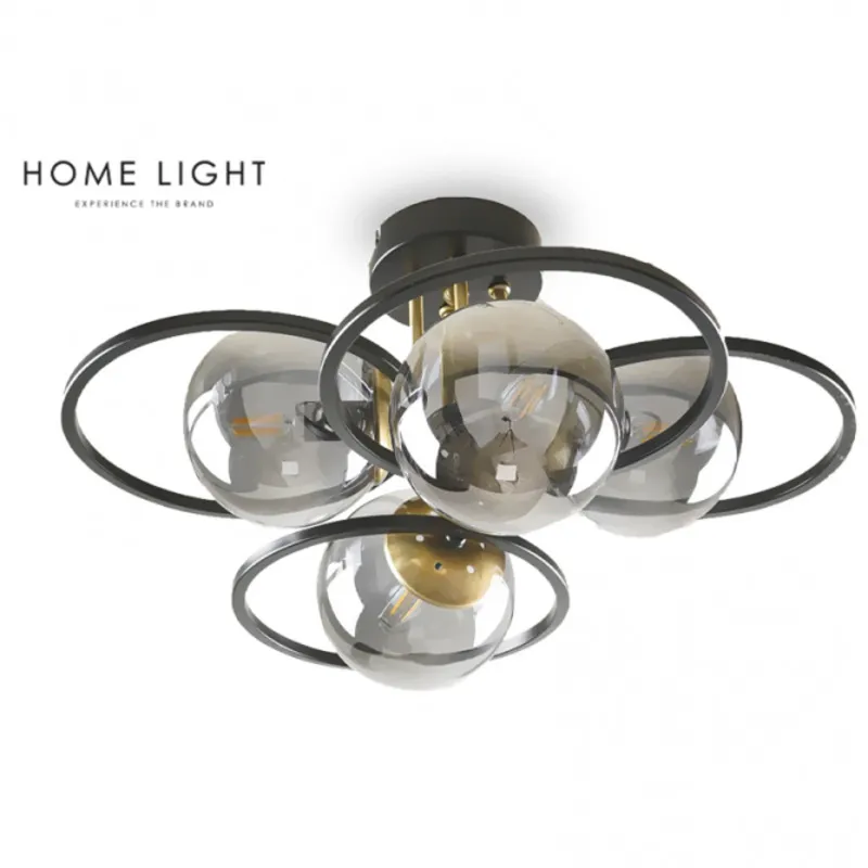 NALAN 19064 LUSTER 4*E27 CRNA/HROM HOME LIGHT